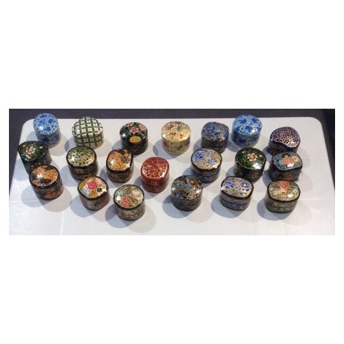 Small Papier Mache Boxes Asst